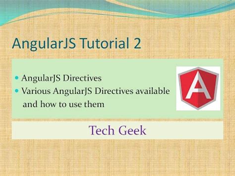 AngularJS Tutorial 2 Angular Directive YouTube