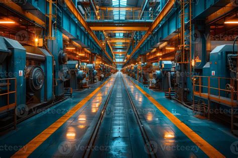 Industrial Factory Production Line Interior Of The Worksop 43100806