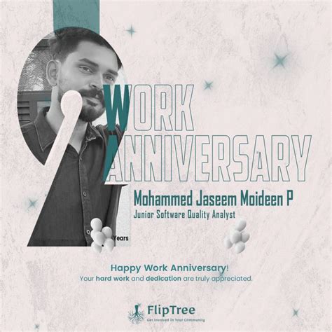 Fliptree Technologies On Linkedin Happy Work Anniversary Mohammed