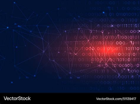 low poly style zero and one binary digit tech vector image