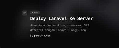 Deploy Laravel Ke Server