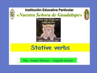 Stative Verbs To PPT