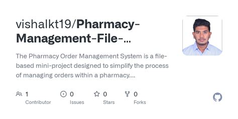 GitHub Vishalkt Pharmacy Management File Structures The Pharmacy Order Management System Is