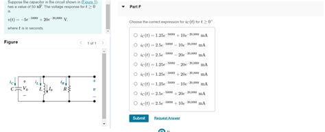Solved Suppose The Capacitor In The Circuit Shown In Figure Chegg