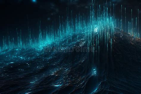 Flow Data Network Generate Ai Stock Illustration Illustration Of