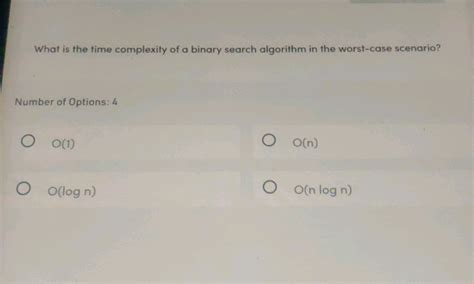 What Is The Time Complexity Of A Binary StudyX