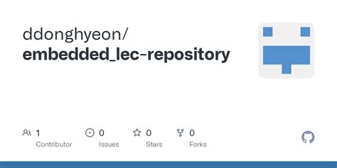 github ddonghyeon embedded lec repository