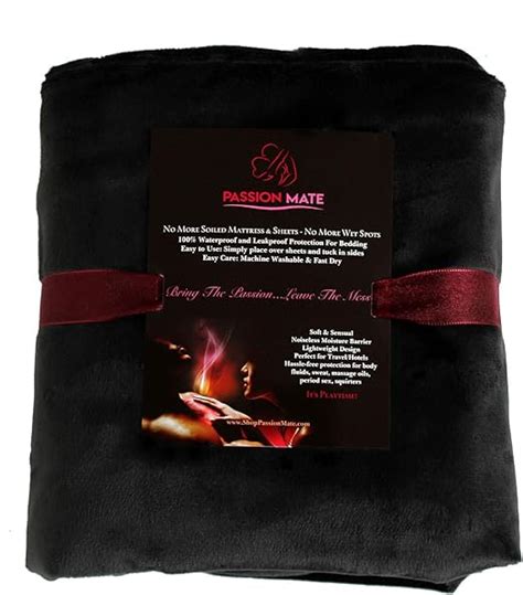 Passion Mate Waterproof Sex Blanket Bed Pad Leakproof Reusable And