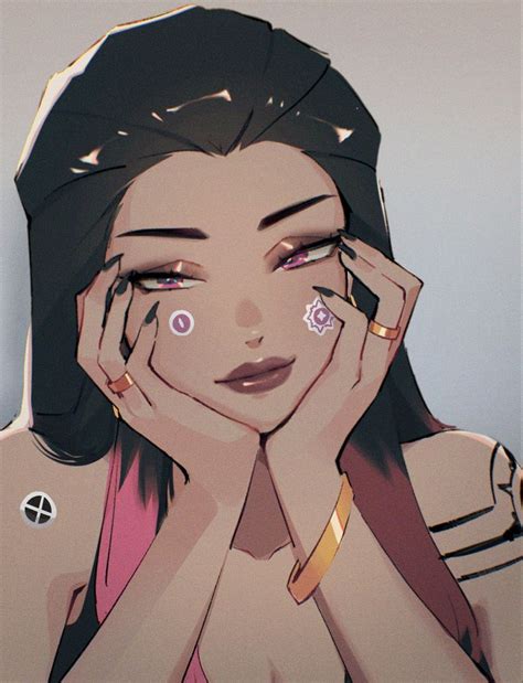 Valorant Reyna Icon Character Art Cartoon Art Anime Art Girl