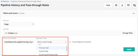 Pipeline History And Pass Through Rates Report Greenhouse Support