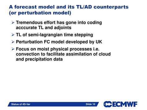 Ppt Status Of Four Dimensional Variational Data Assimilation Powerpoint Presentation Id3308687