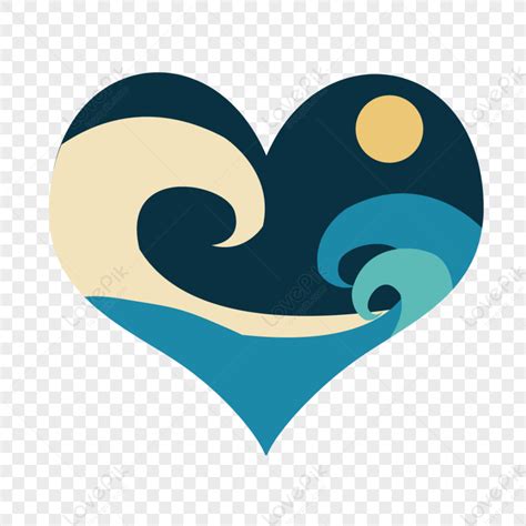 손으로 그린 만화 여름 파도 사랑 요소 Svgsvg스프레이 Png 일러스트 무료 다운로드 Lovepik