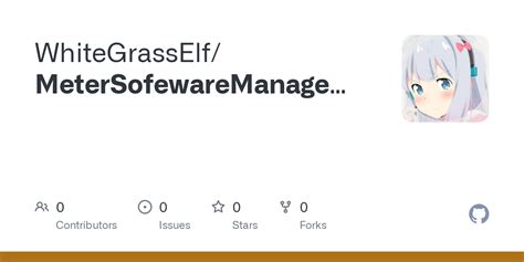 GitHub WhiteGrassElf MeterSofewareManagementSystem