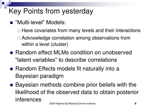 Ppt Module 2 Bayesian Hierarchical Models Powerpoint Presentation