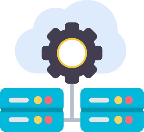 Cloud Server Flat Icon 53932916 Vector Art At Vecteezy