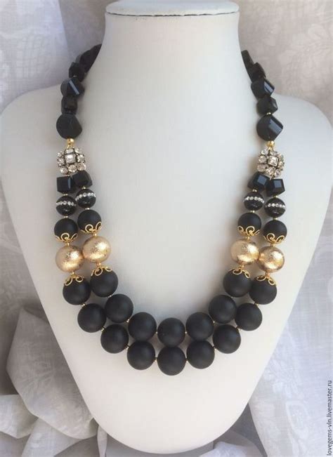 Колье бусы ручной работы Ярмарка Мастеров ручная работа Купить Колье из натуральных камней