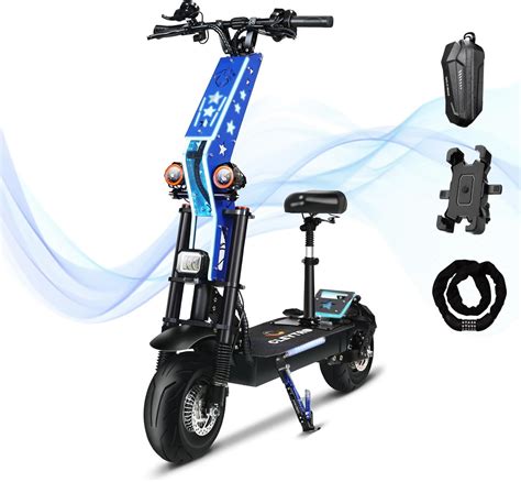 Brigittebike Electric Scooter For Adults 6000w Dual Motor E Scooter 60v 38ah Up To