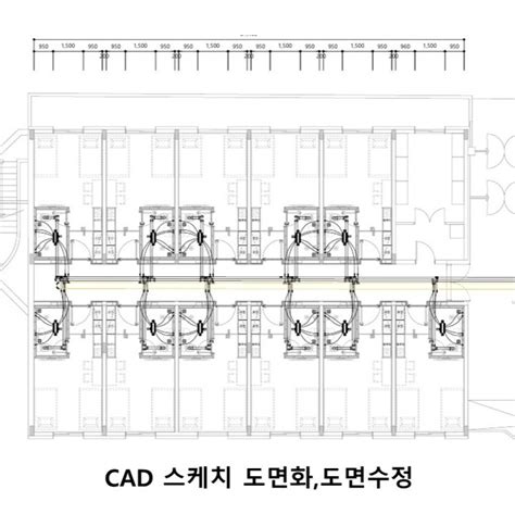 Auto Cad도면 작업해드립니다 설비기계소방수정작업 및 평면도 작업 제품 도면·스케치 포트폴리오 크몽