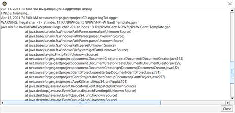 Error When Opening Shared File From Server Ganttproject Desktop Support Ganttproject Support