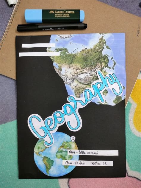 Geography Project File Cover Page Design Decorative 53 Off