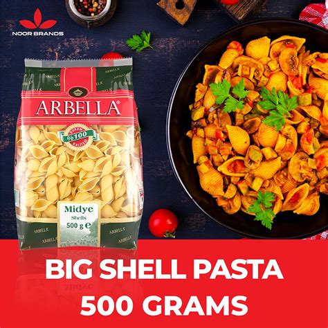 Arbella Big Shell Pasta 500gm Turkish Durum Wheat Nutrient Rich