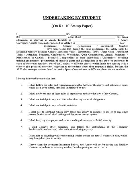 Auk Undertaking Form 2023 Pdf Common Law Government