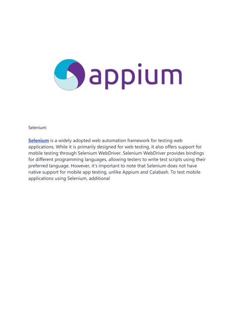 Ppt Appium Vs Selenium Vs Calabash Powerpoint Presentation Free