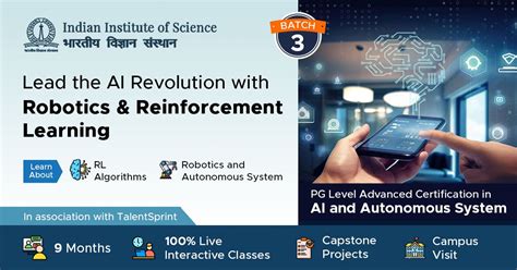 Artificial Intelligence And Autonomous Systems Course At Iisc Talentsprint