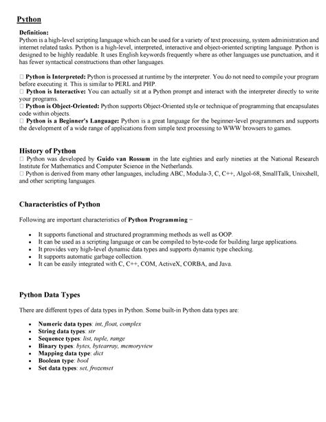 python part 1 python definition python is a high level scripting language which can be used