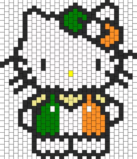 Irish Hello Kitty Bead Pattern Peyote Bead Patterns Holidays Bead Patterns