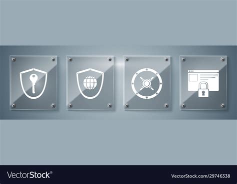 Set Secure Your Site With Https Ssl Safe Vector Image
