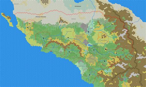 The Empire Of Thonia 24 Miles Per Hex By Mark Howard May 2021 Atlas Of Mystara