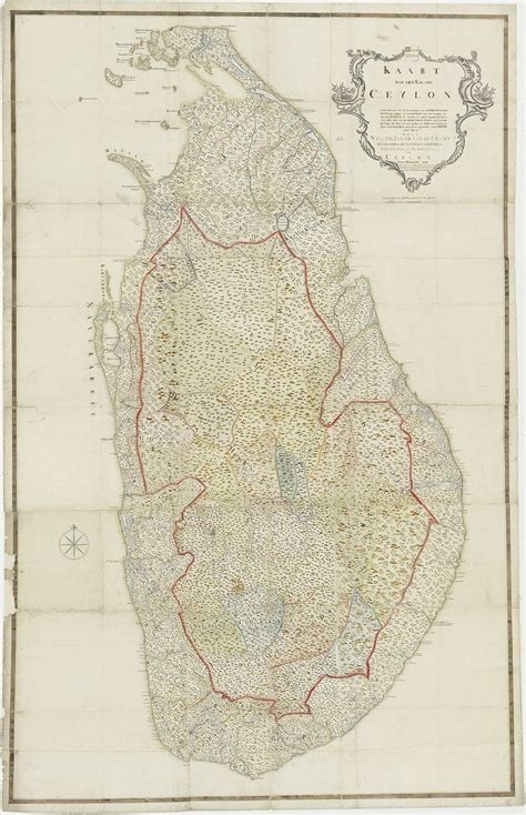 Amh 2634 Na Map Of Ceylon Ceylon Voc Gebied Wikipedia Kaarten Indonesië