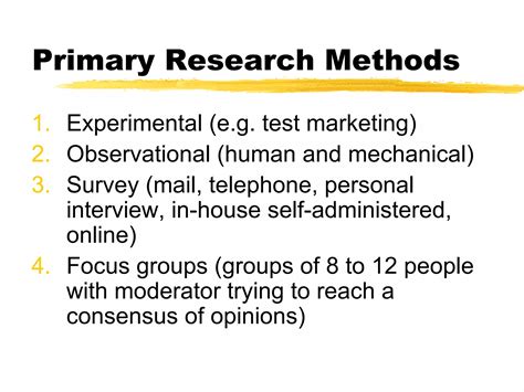 Primary Vs Secondary Research Ig Ppt