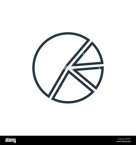 pie chart outline vector icon thin line black pie chart icon flat