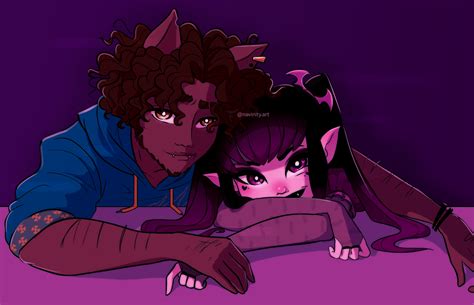 Monster High Draculaura And Clawd Drawings
