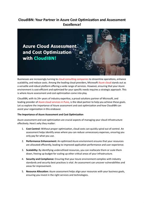 Azure Assessment And Cost Optimization Pdf