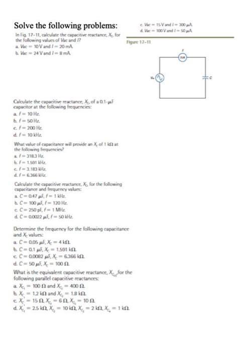 Solved Solve The Following Problems C Vsc15 V And T300μh