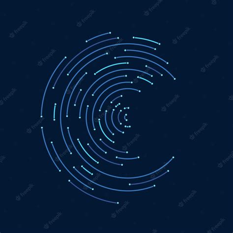 Premium Vector Abstract Network Connection Futuristic Connection Circle