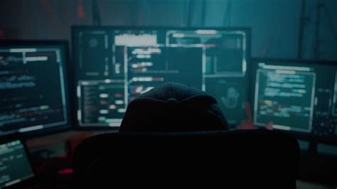 Codes Cyber Crime Computer Hacker By Raven Production Stock