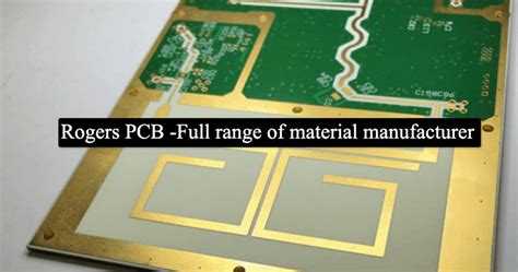 Rogers Pcb Full Range Of Material Manufacturers Aes