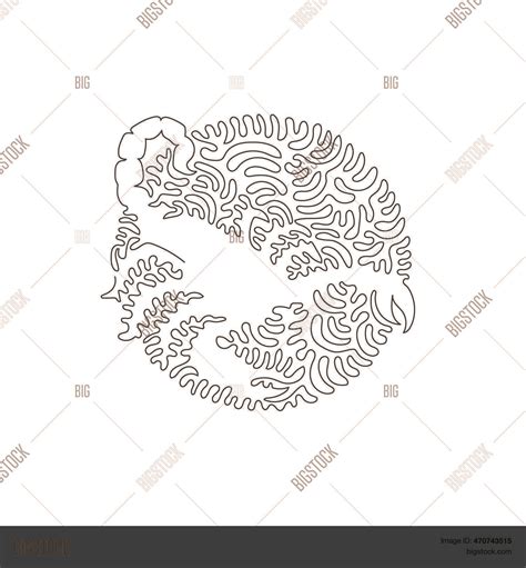 Continuous Curve One Vector And Photo Free Trial Bigstock