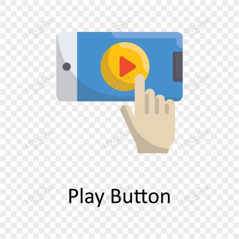 흰색 배경 Eps 10 파일에 재생 버튼 벡터 플랫 아이콘 기타 기호 Png 일러스트 무료 다운로드 Lovepik