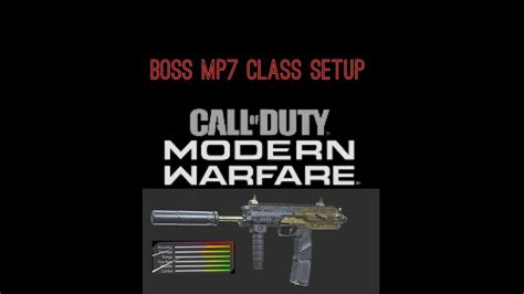 Best Mp7 Class Modern Warfare Youtube