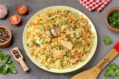 Плов из булгура с куриной грудкой пошаговый рецепт с фото на Поварру