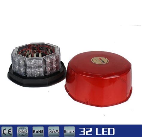 32 Led Amber Magnetic Beacon Light Emergency Warni Grandado