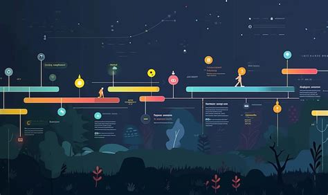 Premium Photo Appealing Marketing Timeline Display