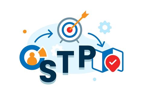Segmentation Targeting And Positioning Stp Marketing Concept Illustration Flat Design Vector