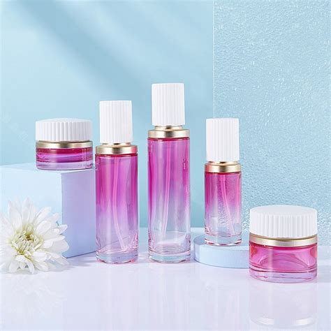 Wholesale Luxury Skin Care Packaging Purple Gradient Cosmetic