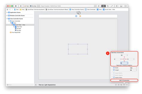 Swift Tutorial How To Configure A Nsscrollview With Horizontal Direction Using Autolayout In